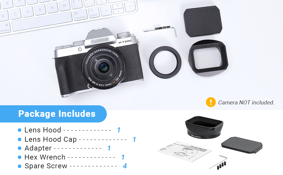Metal Lens Hood JJC LH-XF27 cho Fujifilm XF 27mm f/2.8 R WR và XF 23mm F/2.8 - Giang Duy Đạt